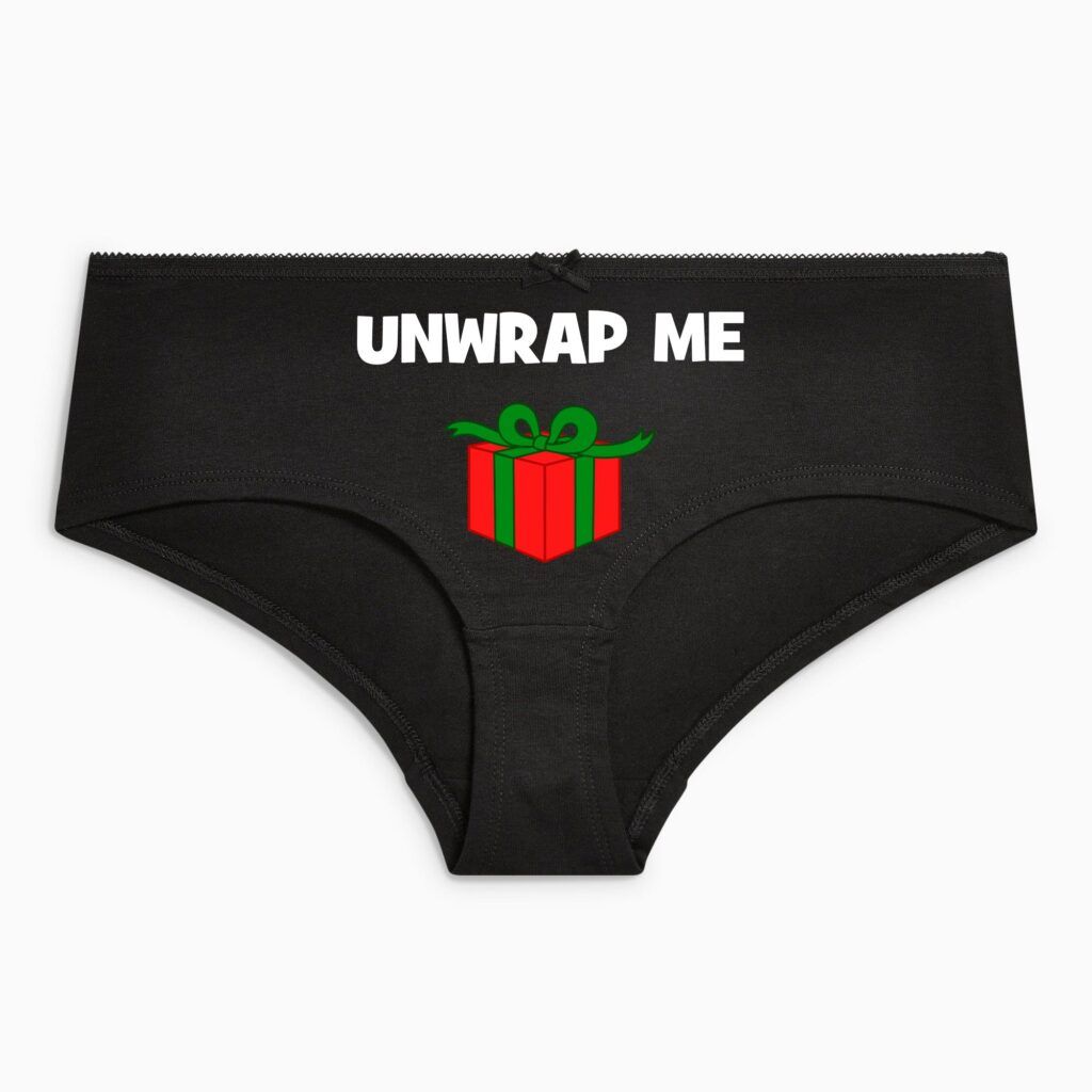 Unwrap Me Knickers - Christmas Knickers - FREE Delivery