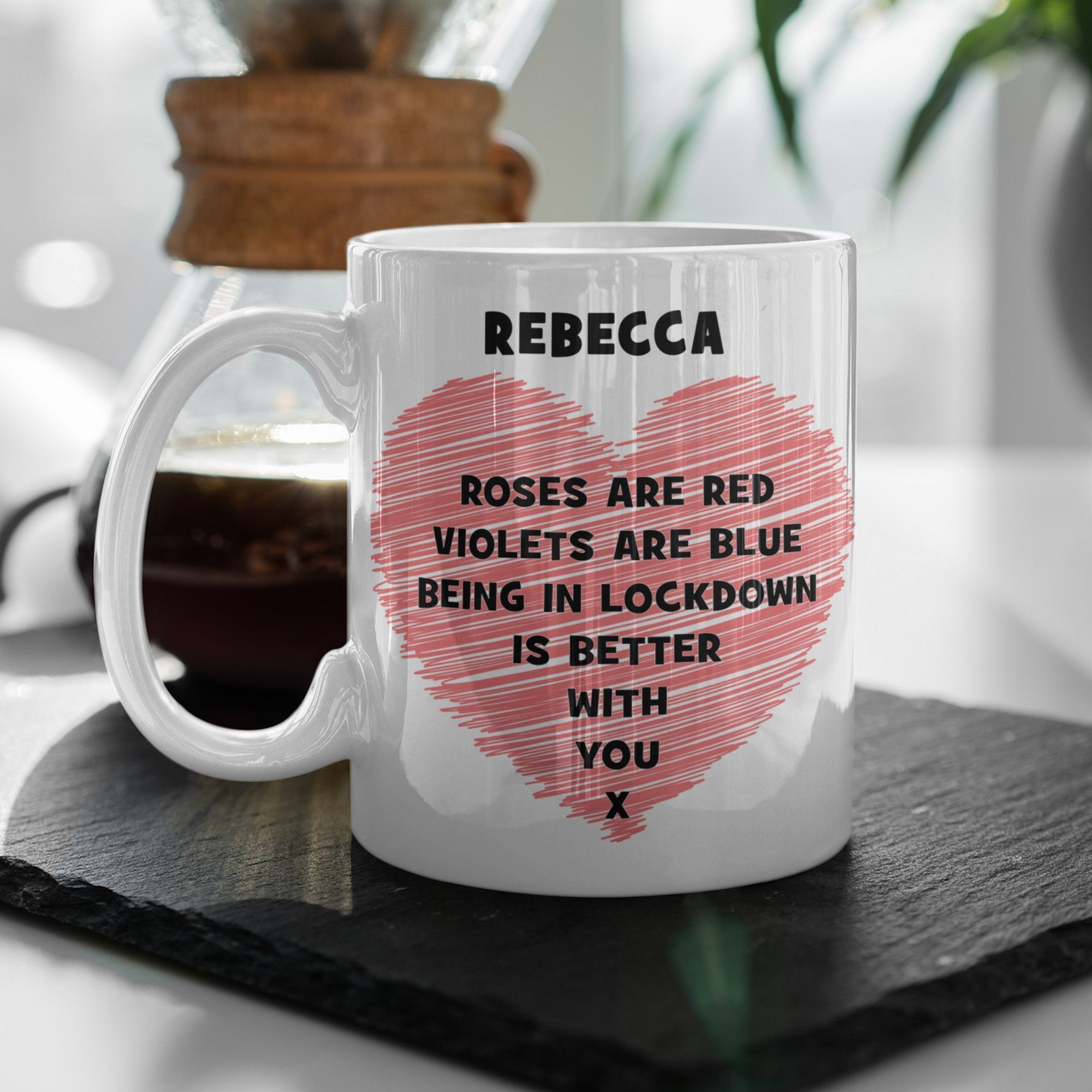 Personalised Valentines Lockdown Mug - Clever Creations
