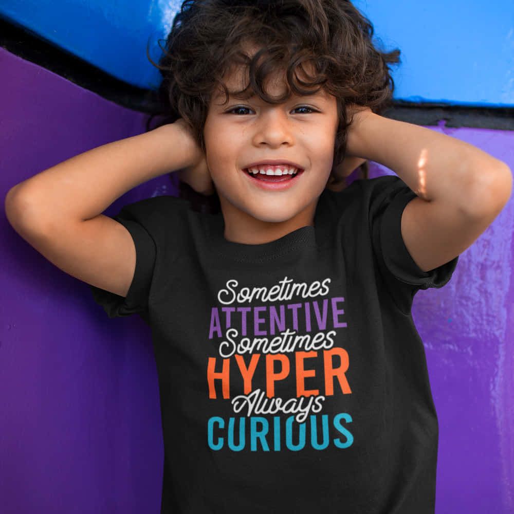 Kids ADHD T-shirt, celebrating traits associated with ADHD