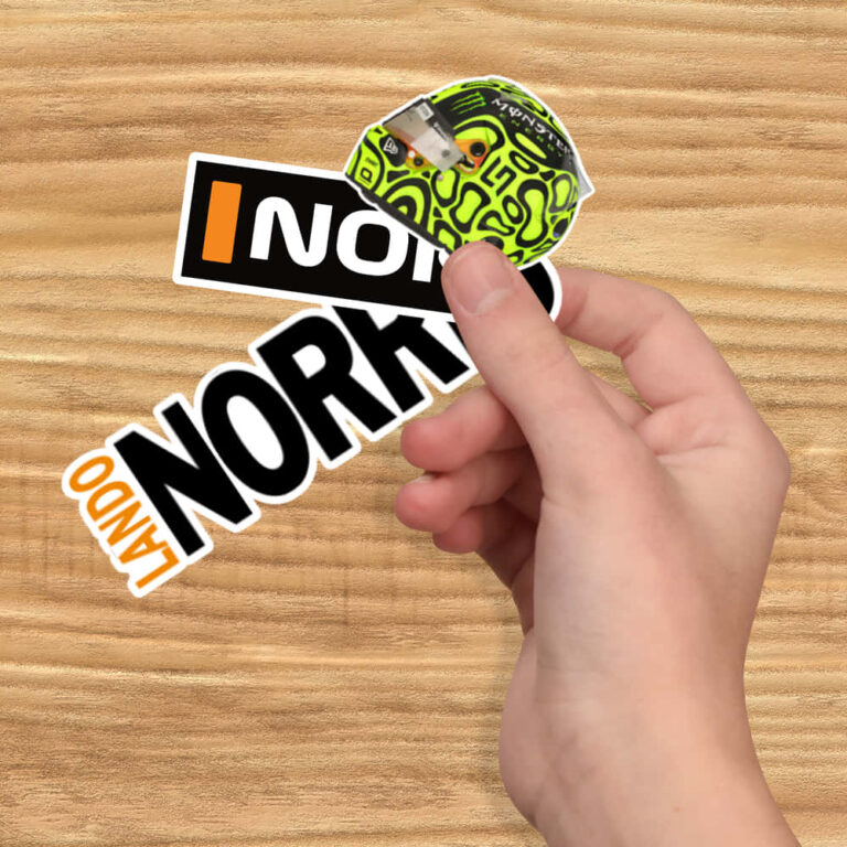 Lando Norris Sticker Pack - Unique Die Cut Lando Stickers.