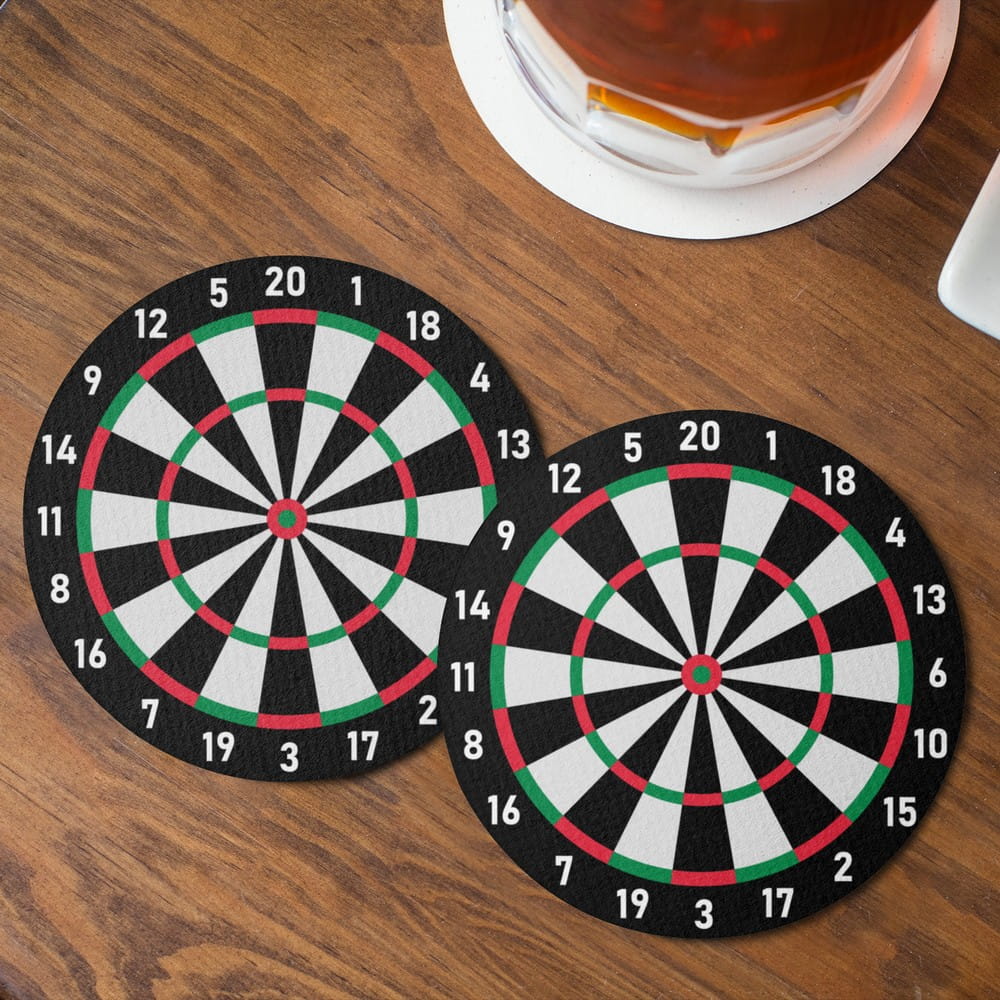 Darts Coasters - Set of 4